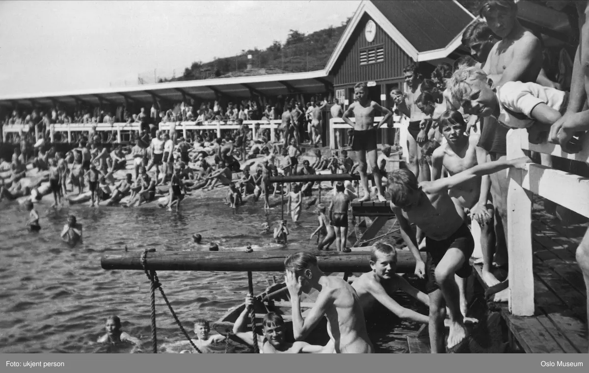 Hovedøya bad. -Oslo Museum / DigitaltMuseum