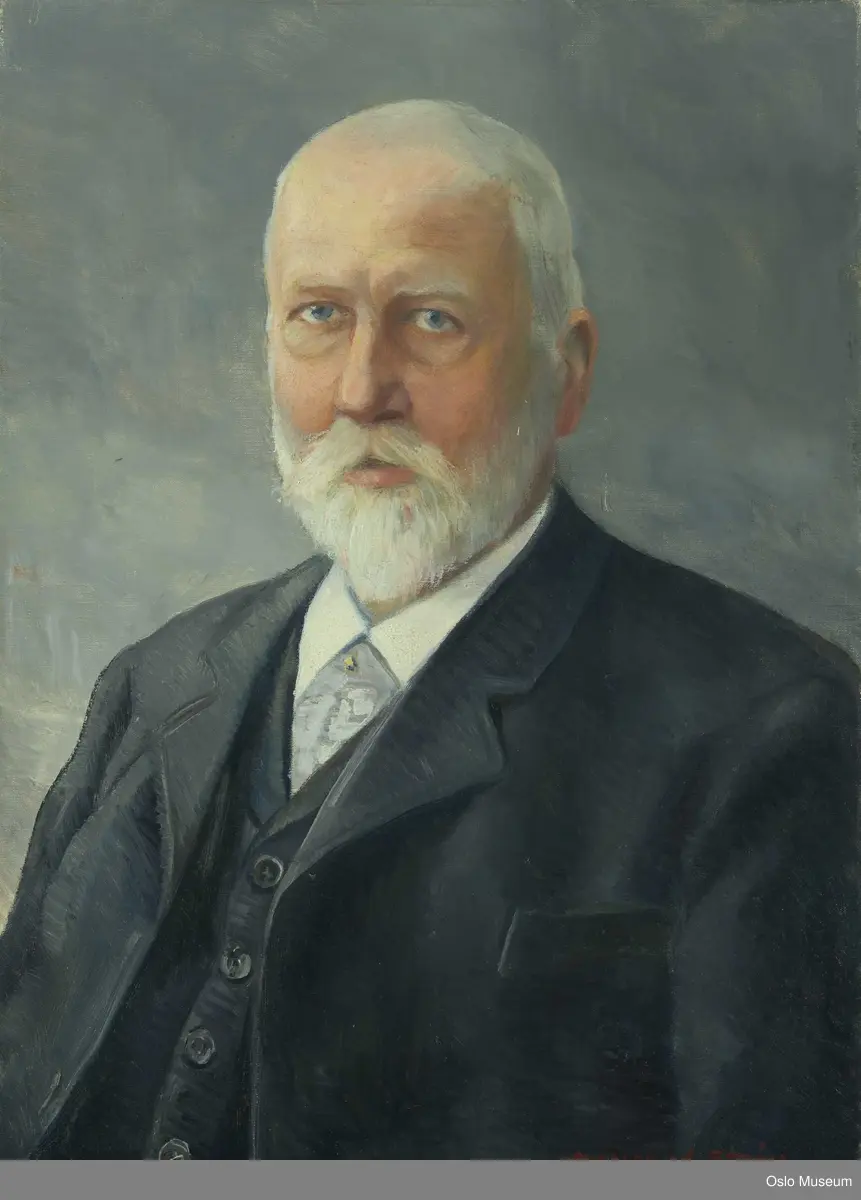 Portrett av Hans o. Hansen [oljemaleri] -Oslo Museum / DigitaltMuseum