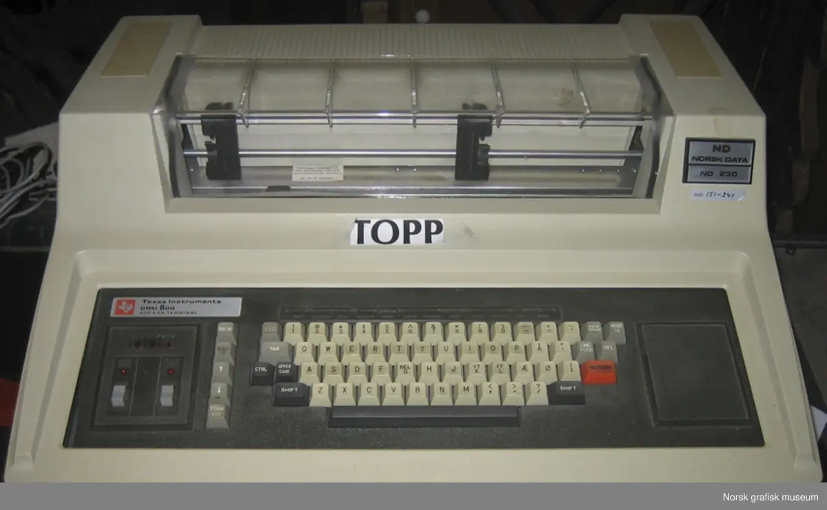 Skriver -Norsk grafisk museum / DigitaltMuseum