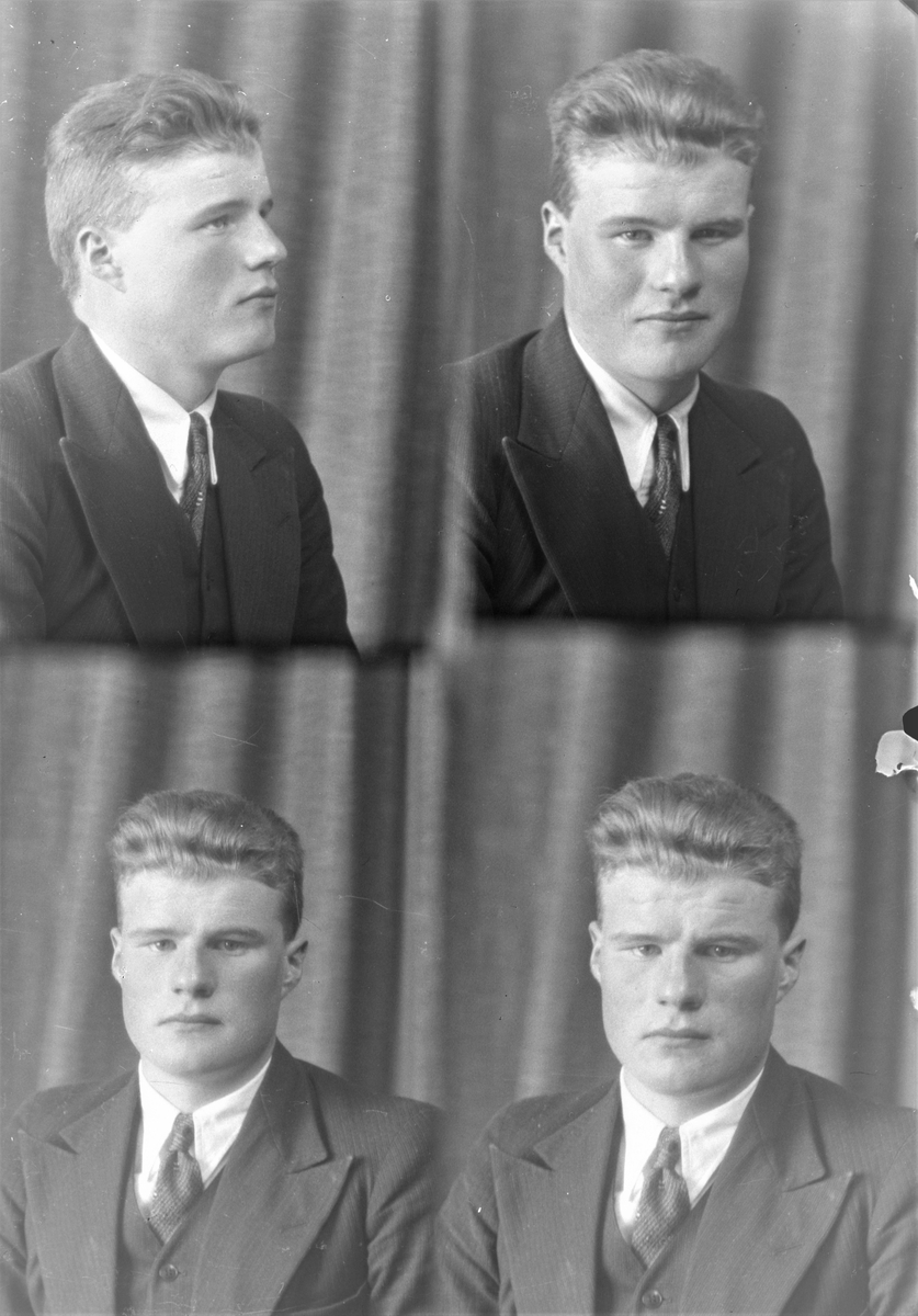 Portrett. Ung mann. Bestilt av Hr Ragnar Tvedt. Ølen -Haugalandmuseet ...