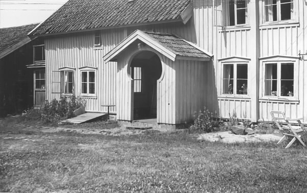 Mangårdsbyggnaden på gården Stora Siken, som ligger i västra Onsala ...