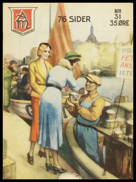 Arbeidermagasinet - Magasinet for alle. Forside. Nr. 31. 1933. Usignert ...