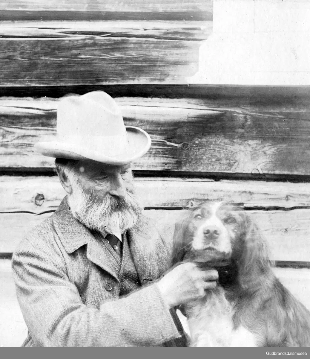 General Blackwell (James Edvard Blackwell) og Belle på Klones, Vågå ...