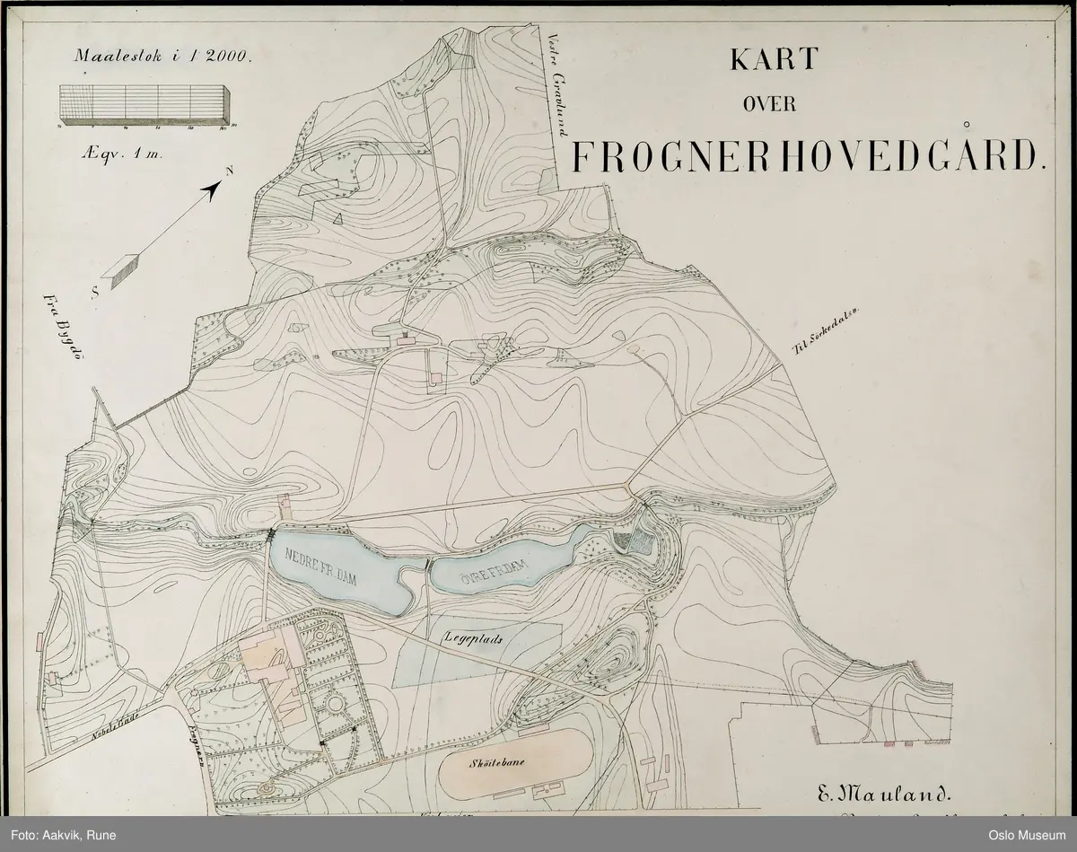 kart -Oslo Museum / DigitaltMuseum