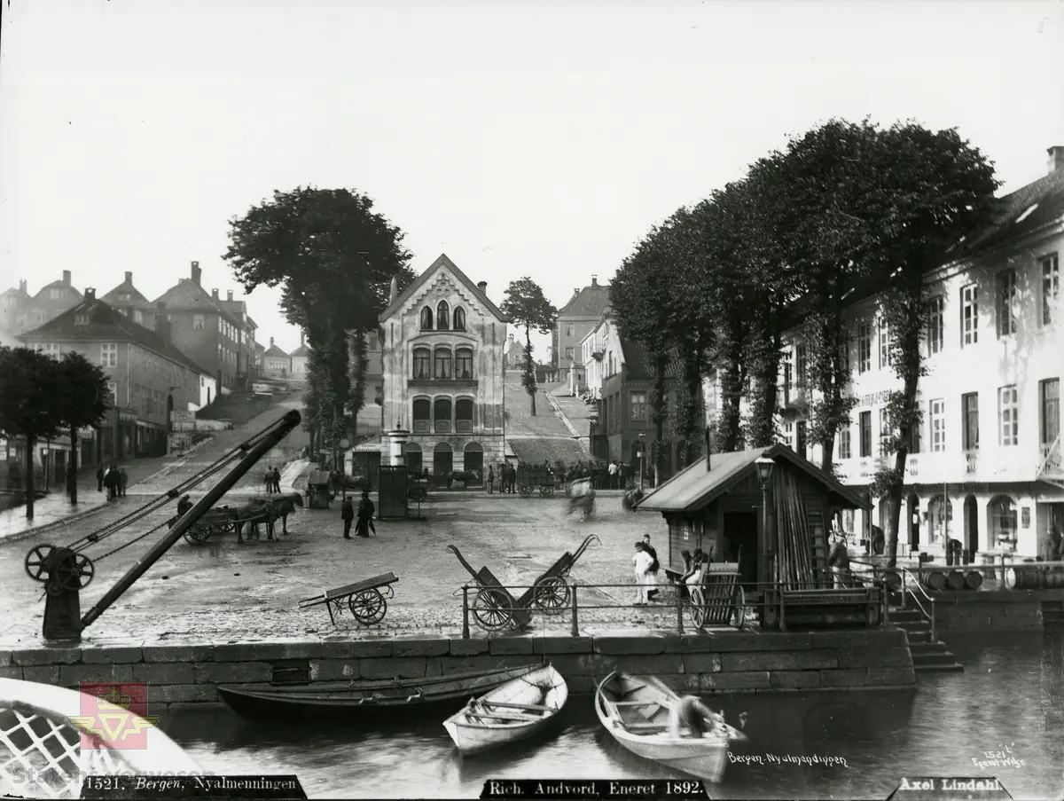 Nyallmenningen i Bergen i Hordaland 1880-1890 -Norsk vegmuseum ...