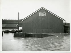 Ved Skage i Namsen, storflommen 26.03. 1953