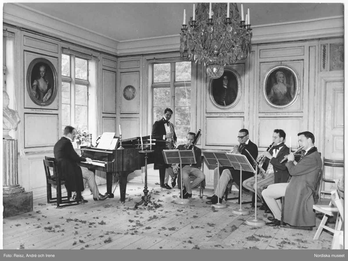 Stockholm. Barockensemble i Skogaholms hus på Skansen. -Nordiska museet ...