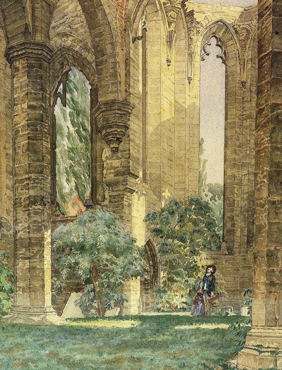 Visby, S:t Karin [Målning] -Gotlands Museum / DigitaltMuseum