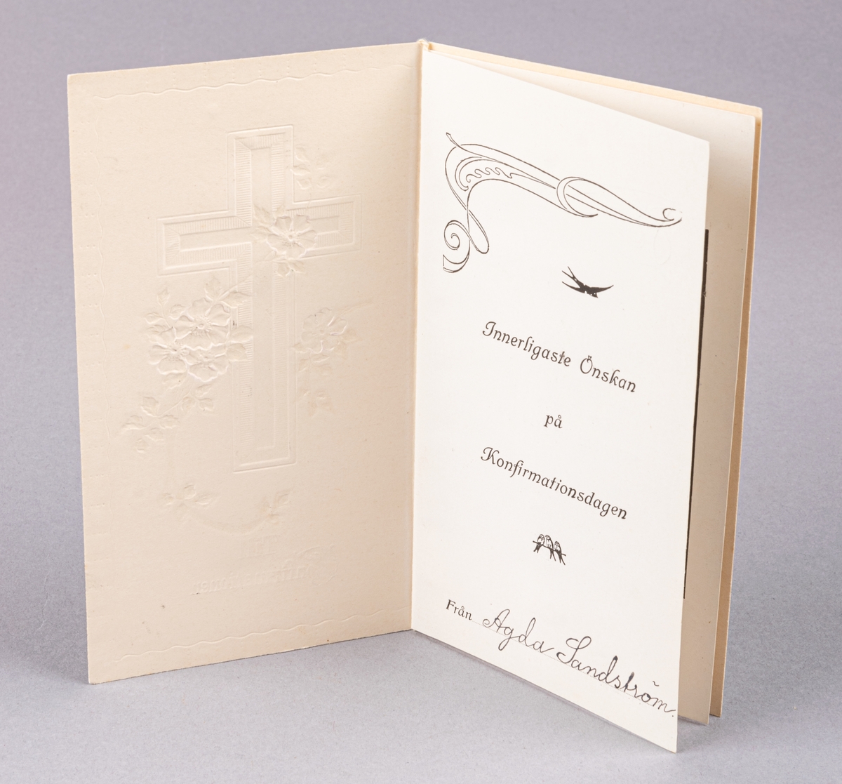 Konfirmationskort -Länsmuseet Gävleborg / DigitaltMuseum