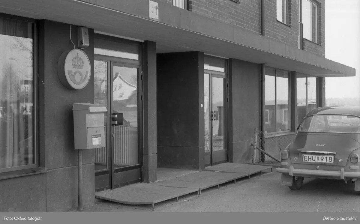 Entré till postkontoret i Stora Mellösa, 1974 -Örebro Stadsarkiv ...