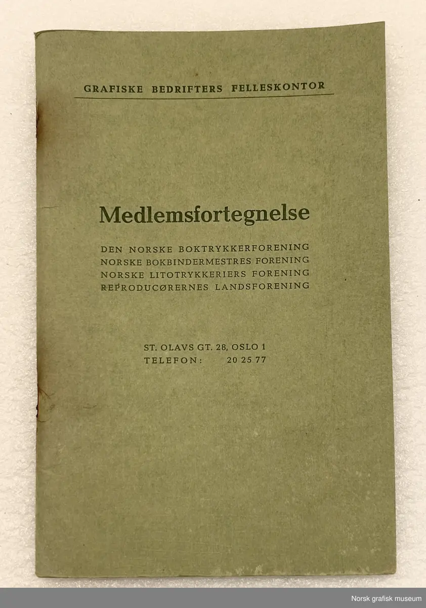 Hefte -Norsk grafisk museum / DigitaltMuseum