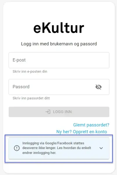 innlogging - KulturIT