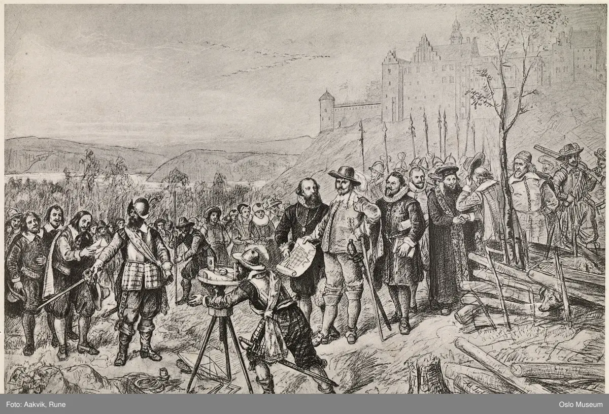 Christian IV grunnlegger Christiania [lystrykk] -Oslo Museum ...