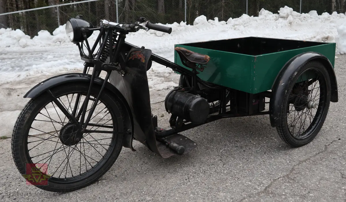 Motorsykkel -Norsk vegmuseum / DigitaltMuseum