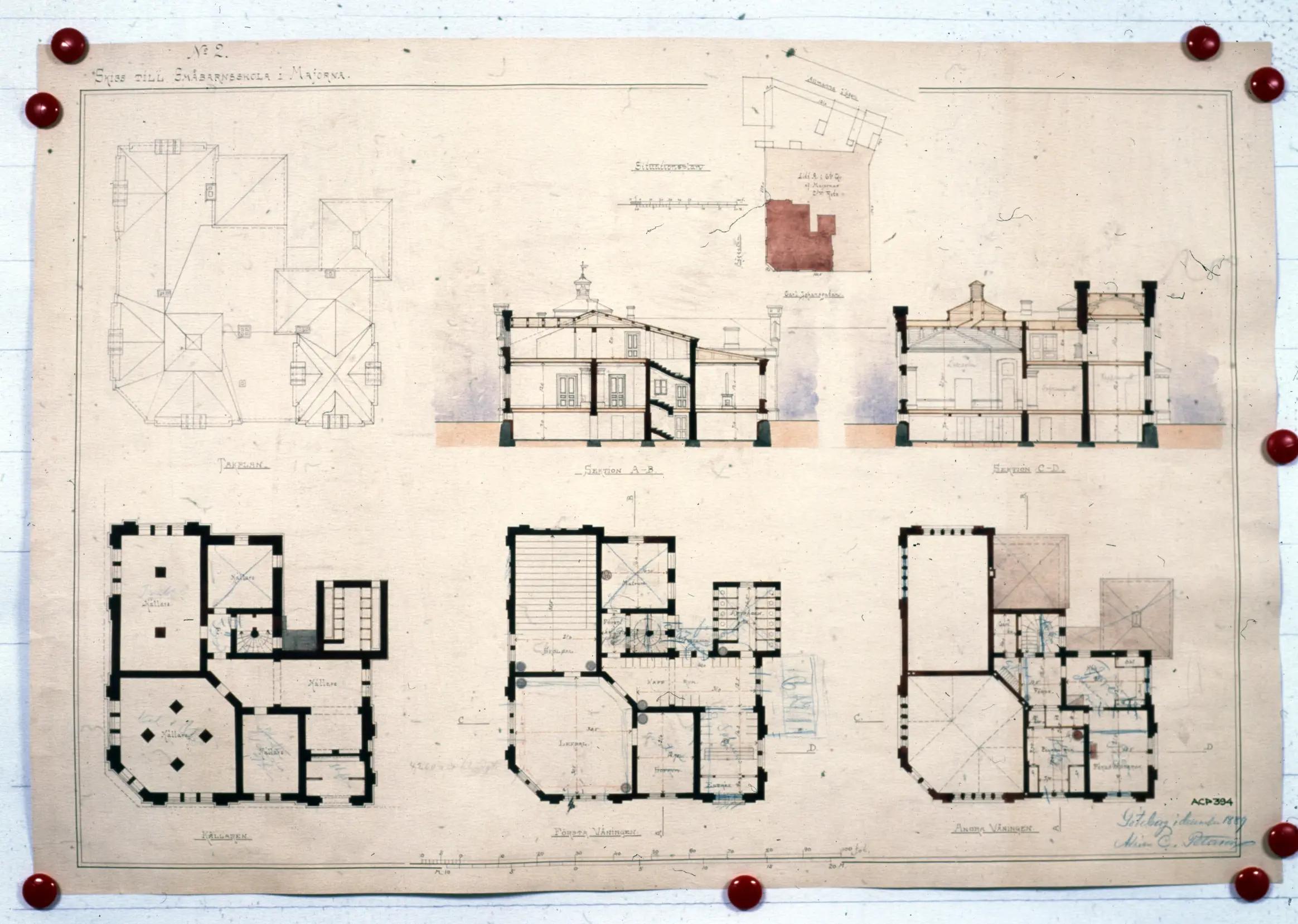 Arkitekt Adrian Crispin Petersons ritningar [ritningar] -Regionarkivet ...