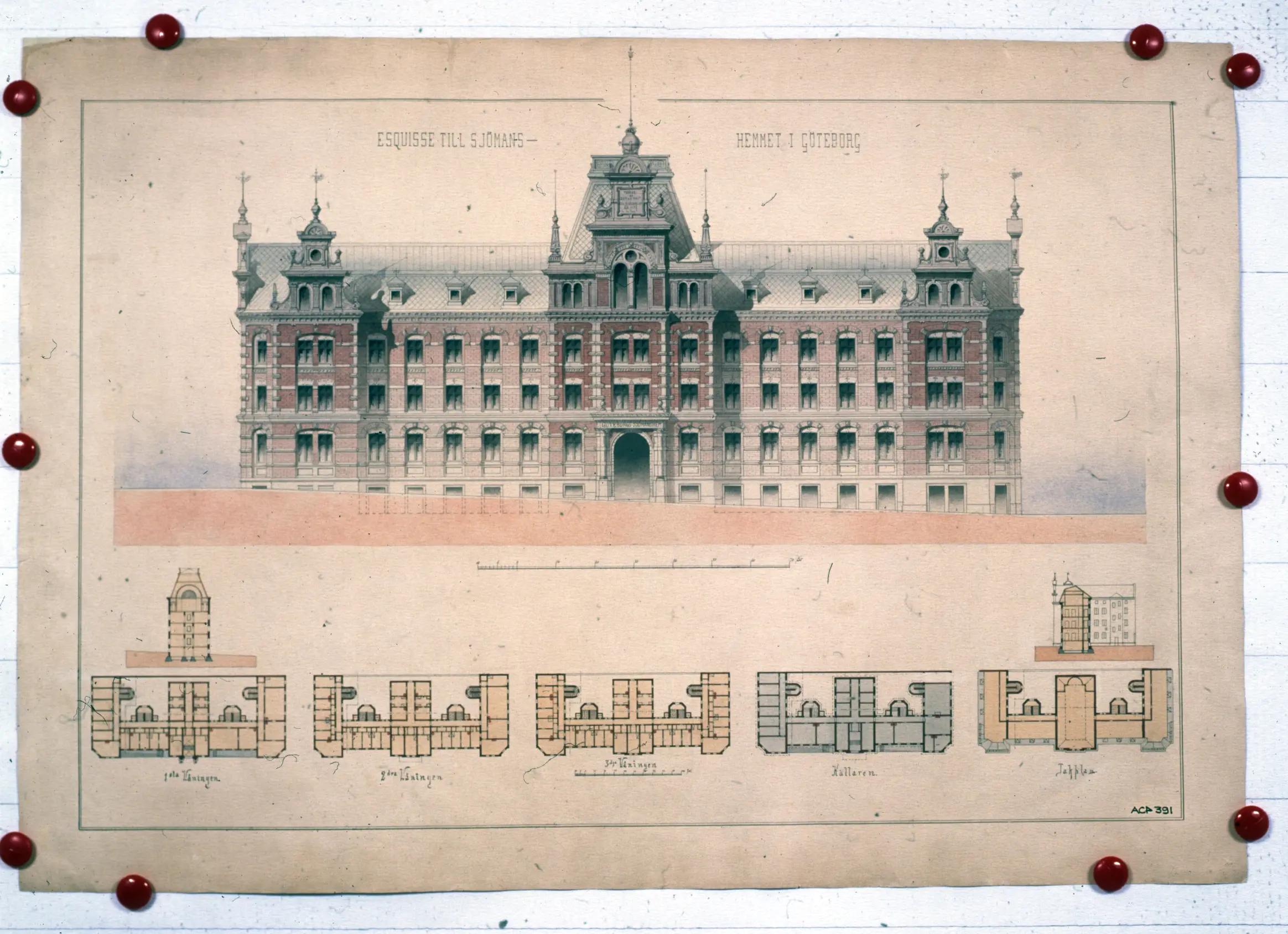 Arkitekt Adrian Crispin Petersons ritningar [ritningar] -Regionarkivet ...