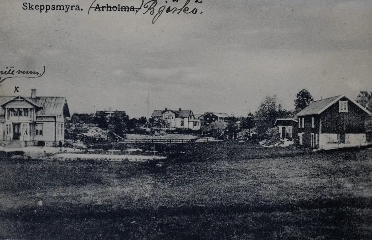 Vy från Skeppsmyra omkring 1910. -Stockholms läns hembygdsföreningar ...