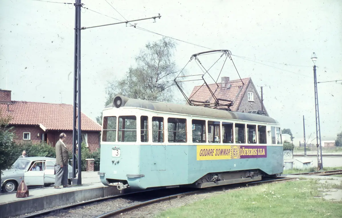 Helsingborgs Stads Spårvägar (HSS). Motorvagn nr 55 (typ: F2 ("Mustang ...