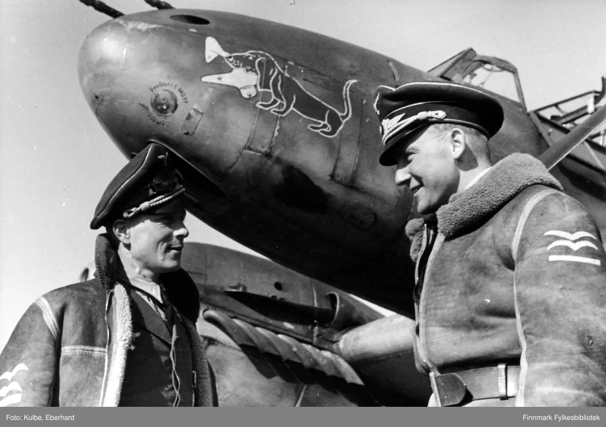 Fra 10. tunge skvadron av 5. jagerving (10.(Z)/JG 5). Skvadronsjef ...