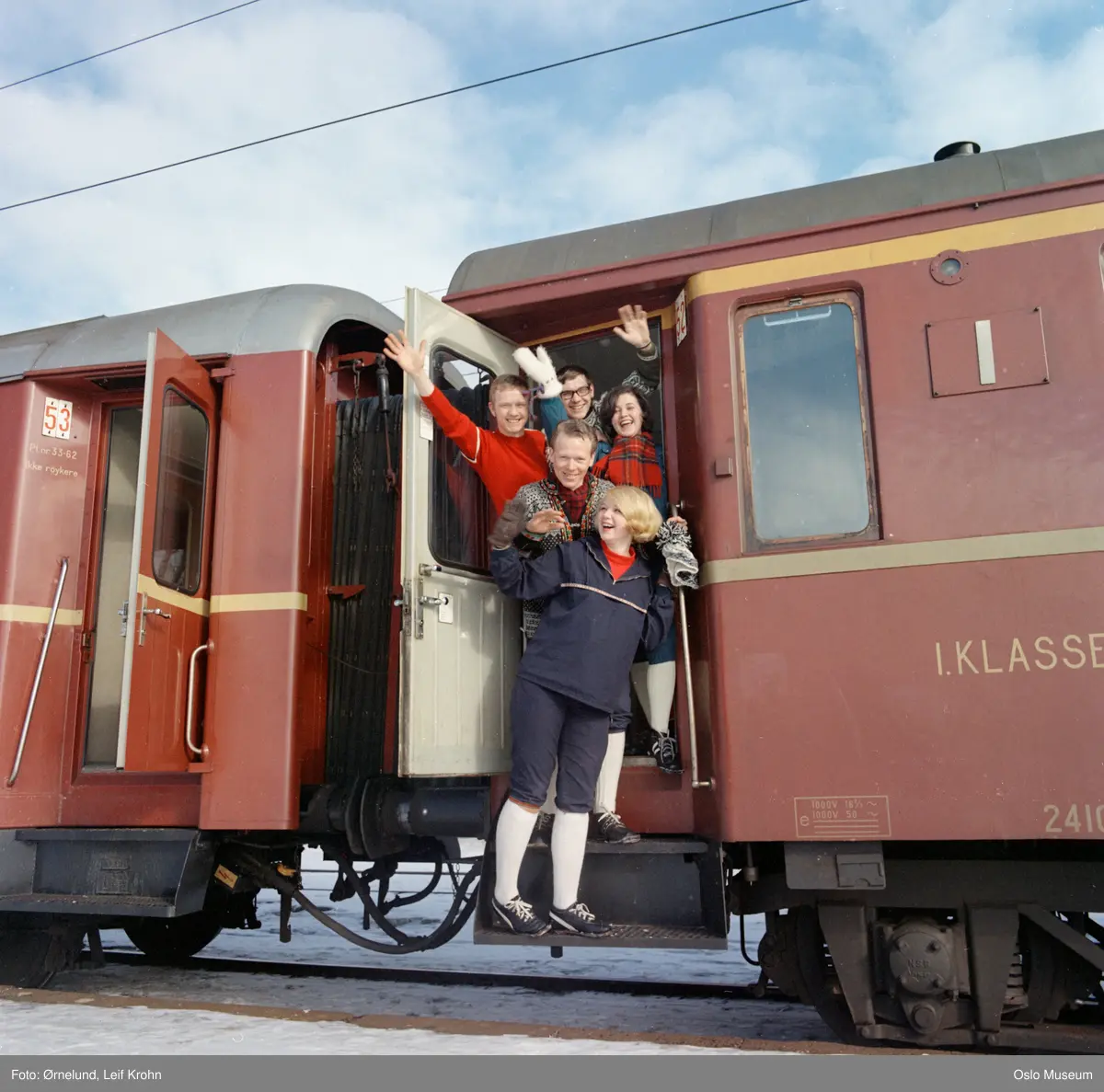 Dokumentasjon av jernbanereise, mars 1969. -Oslo Museum / DigitaltMuseum