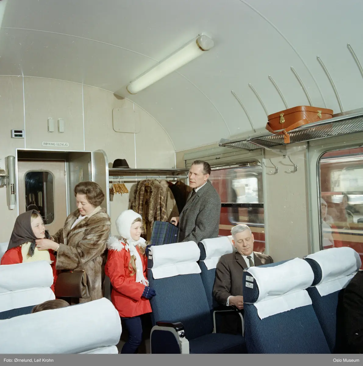 Dokumentasjon av jernbanereise, mars 1969. -Oslo Museum / DigitaltMuseum