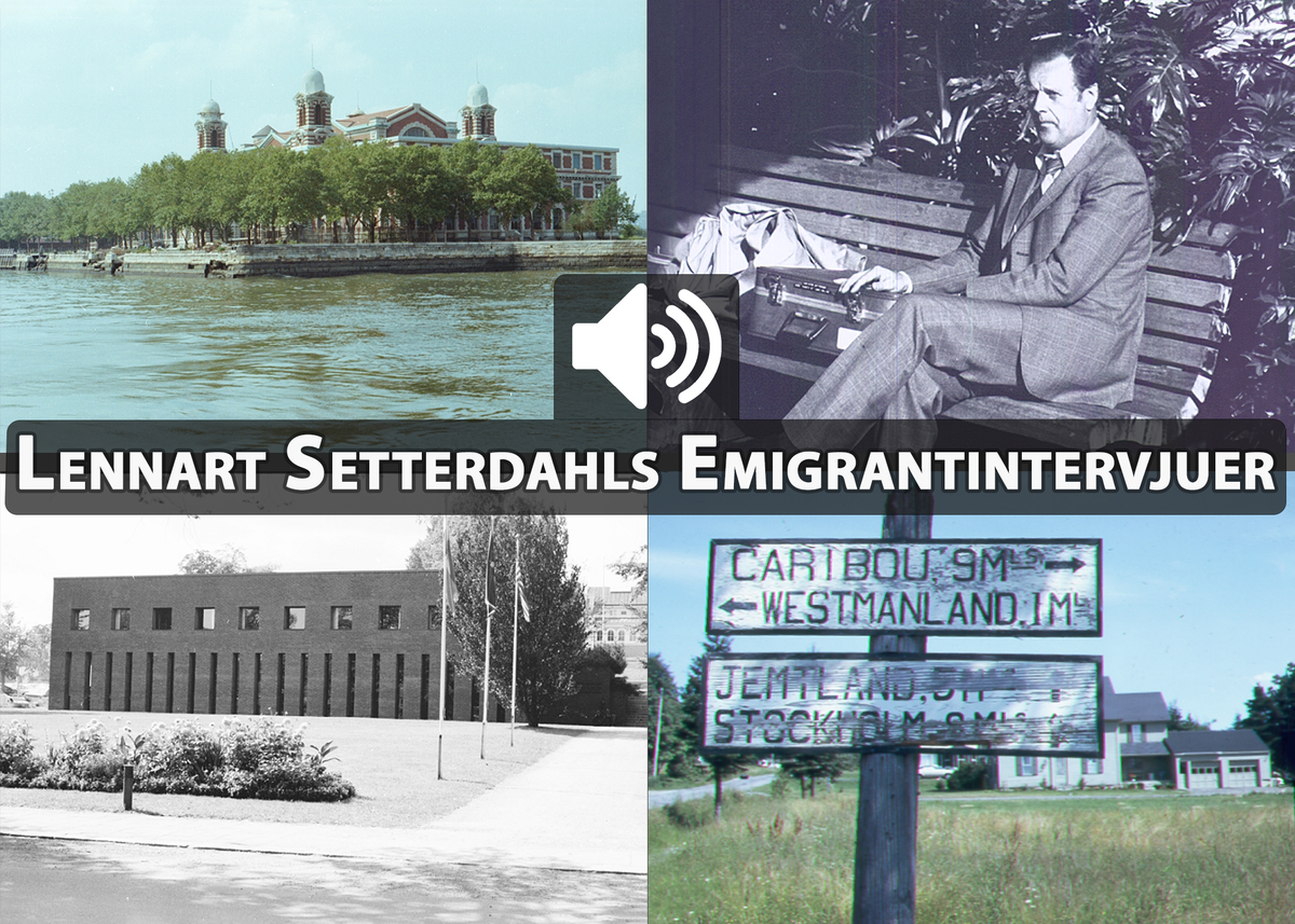 LS 0239-0240: John Lindstrom (f. 1902, Umeå), utvandrare. Intervju ...