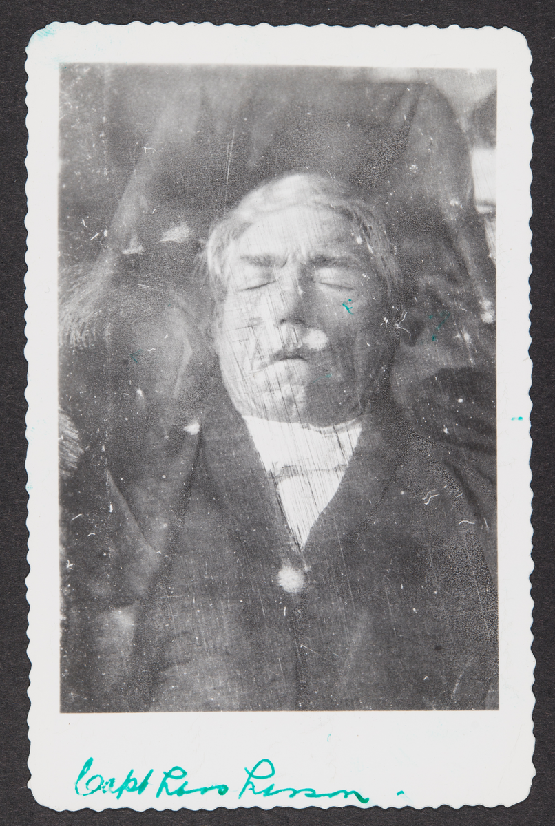 Kaptein Lars Larson. Sloop Granp The Capt was murdered and his body was ...
