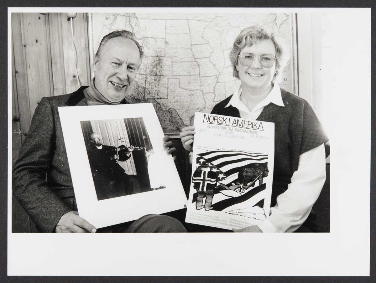 Marion Nelson Anne Lise Svendsen Han med bilde av felespiller Hun med ...