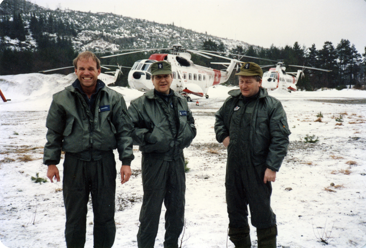 John Birger Erstad deltok på militærøvelsen holdt på Sørlandet, Lyngdal ...