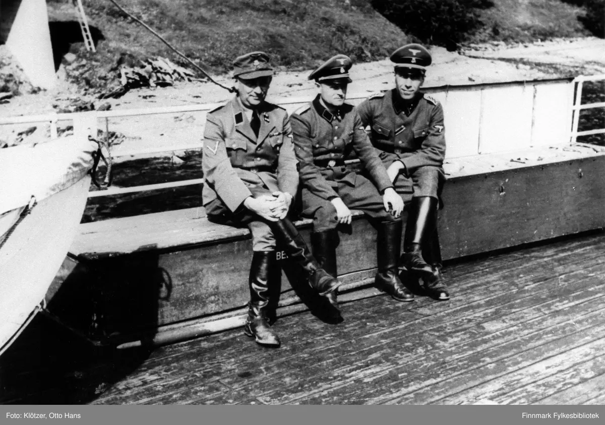 SS-underløytnant Otto Hans Klötzer ved det tyske sikkerhetspolitiet ...