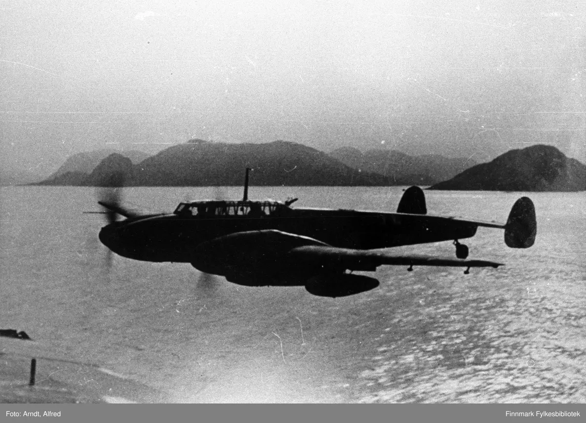 Messerschmitt Bf 110F fra 13. tunge skvadron av 5. jagerving (13.(Z)/JG ...