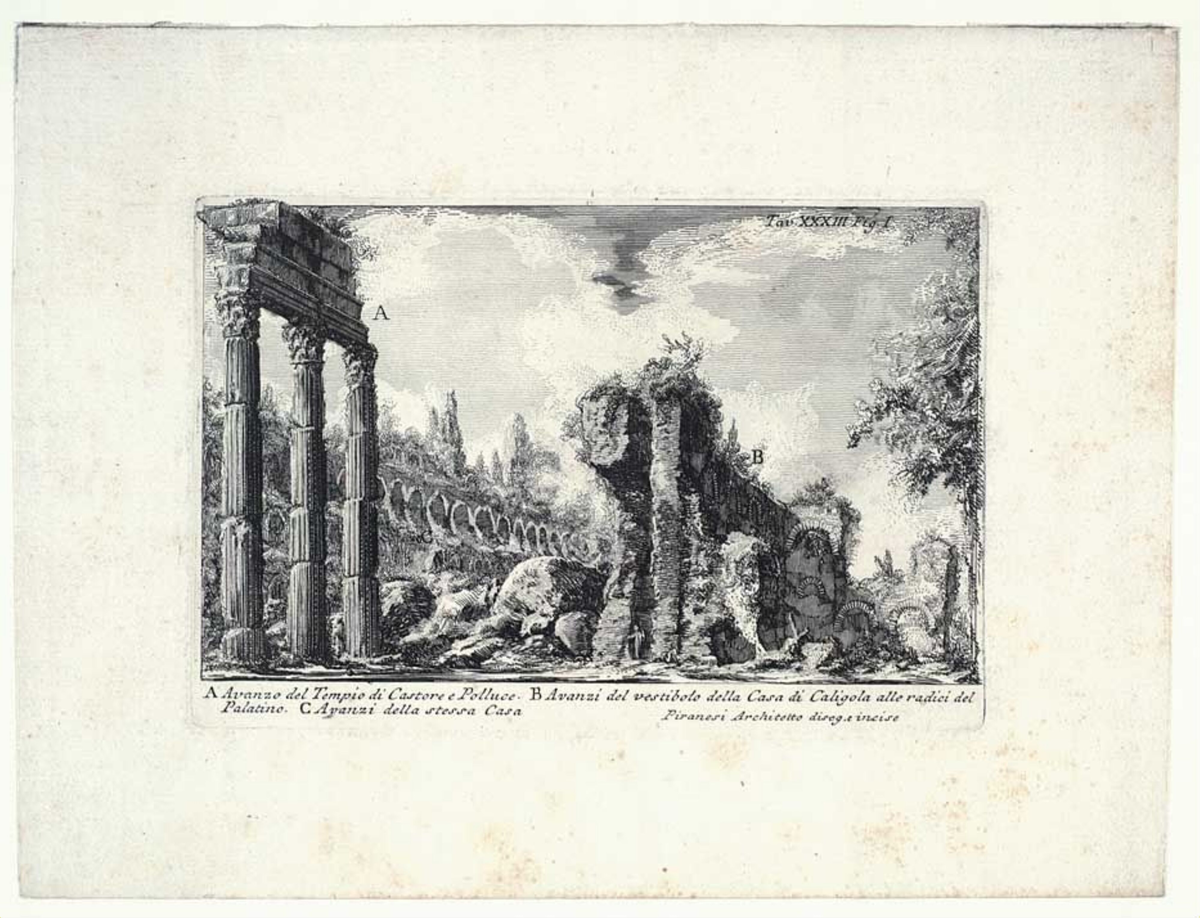 Levningene av Castor og Pollux-templet [Grafikk] -Nasjonalmuseet ...