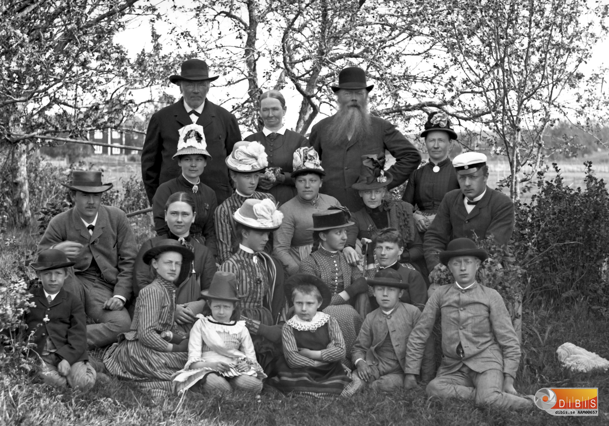 Personer: Fritiof Isberg m.fl i björkhage. -Digital Bild i Söderhamn ...