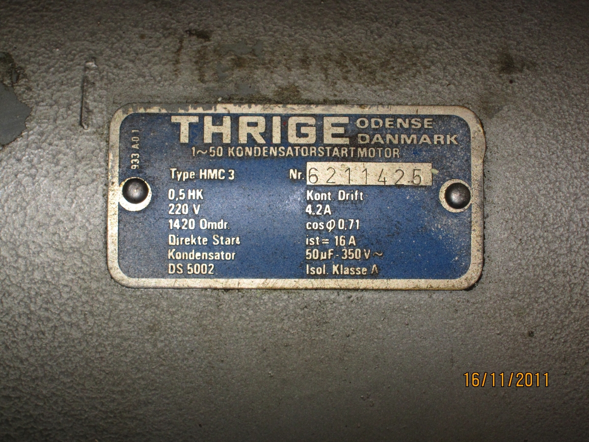 Modell av motor -Norsk Maritimt Museum / DigitaltMuseum