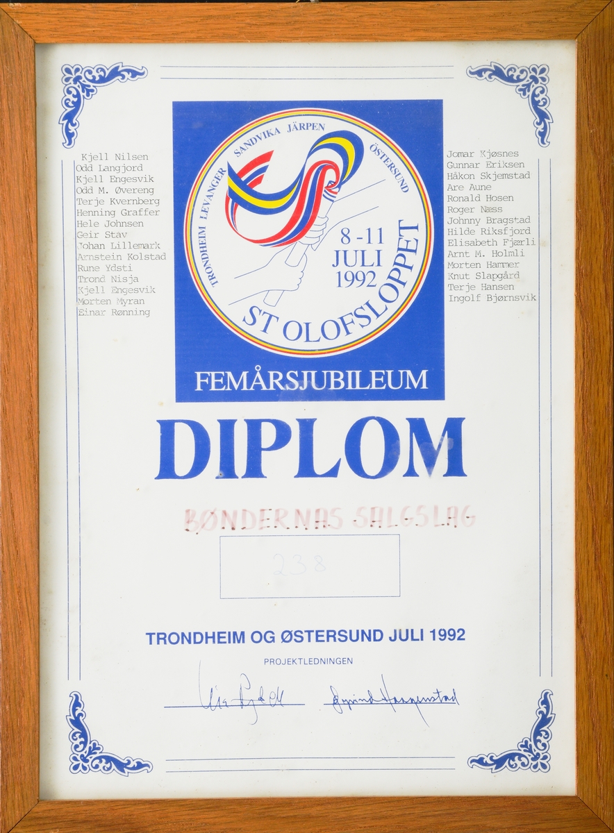 Diplom -Sverresborg Trøndelag Folkemuseum / DigitaltMuseum