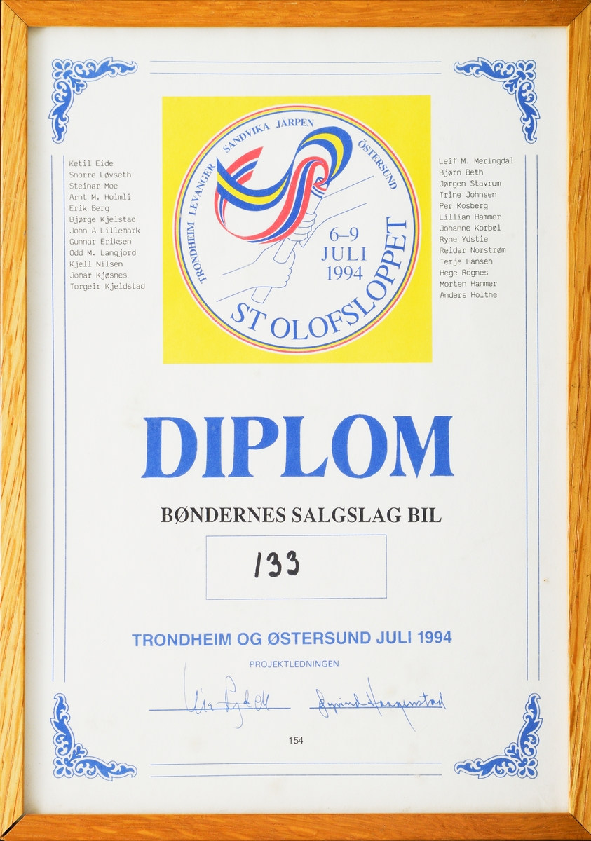 Diplom -Sverresborg Trøndelag Folkemuseum / DigitaltMuseum
