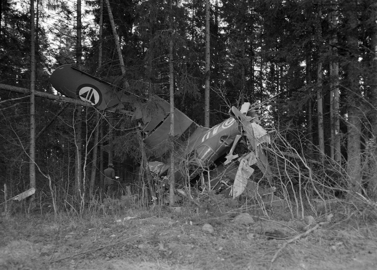 Flyulykke, Hamar Flyplass, Stavsberg. Fairchild militærfly, 01.12.1951 ...