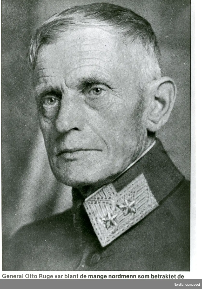 PORTRETT AV GENERAL OTTO RUGE. -Nordlandsmuseet / DigitaltMuseum