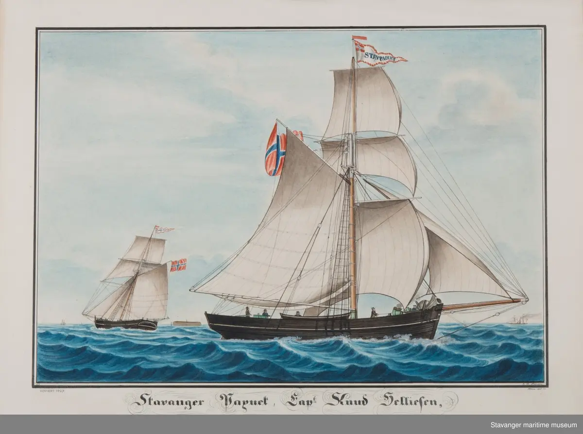 STAVANGER PAQUET [STAVANGER PAQUET slupp] -Stavanger maritime museum ...