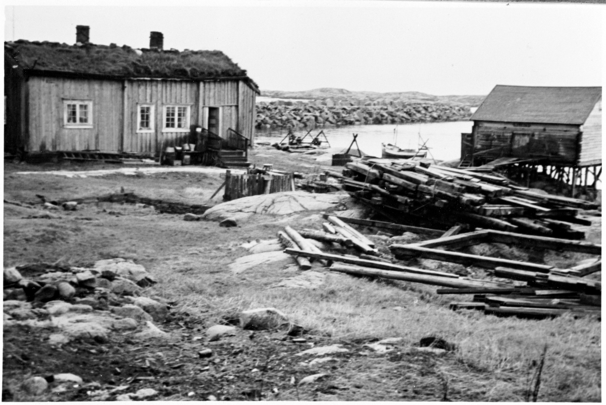 Rorbua "Templet" på Halten, Frøya. -Museet kystens arv / DigitaltMuseum
