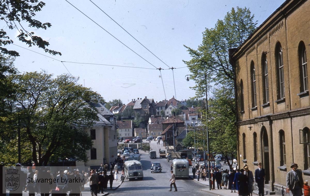 Fengselet og Sparekassen mot Kleiva -Stavanger byarkiv / DigitaltMuseum