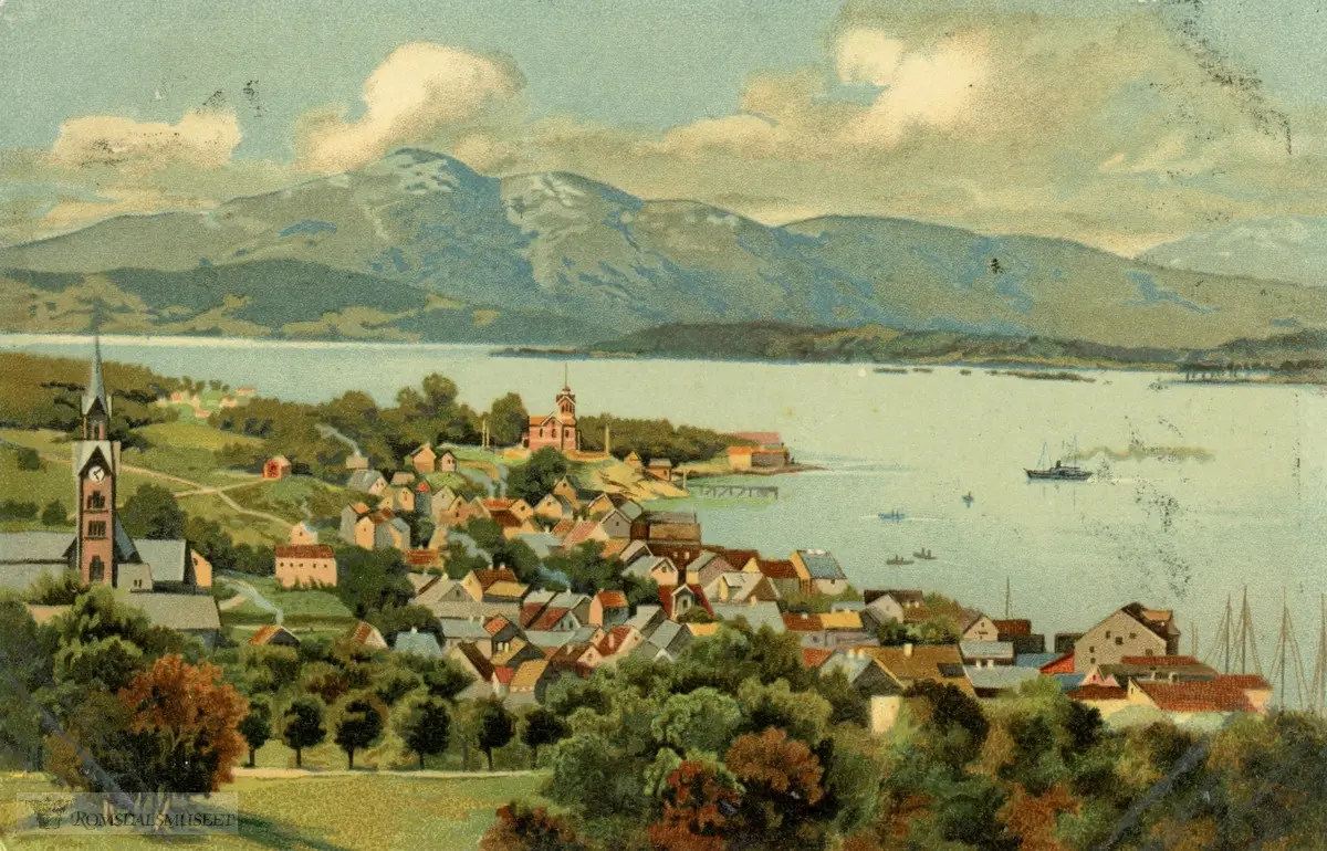 Molde by sett fra vest., Molde by sett fra vest. -Romsdalsmuseet ...