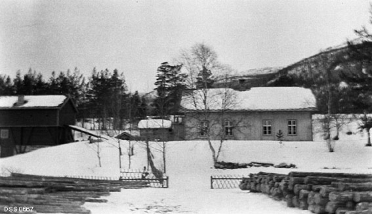 Skogvesenets eiendom Storjord, øverst i Saltdalen i Nordland fylke. Til ...