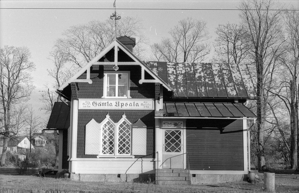 Gamla Uppsala station 1978 -Upplandsmuseet / DigitaltMuseum