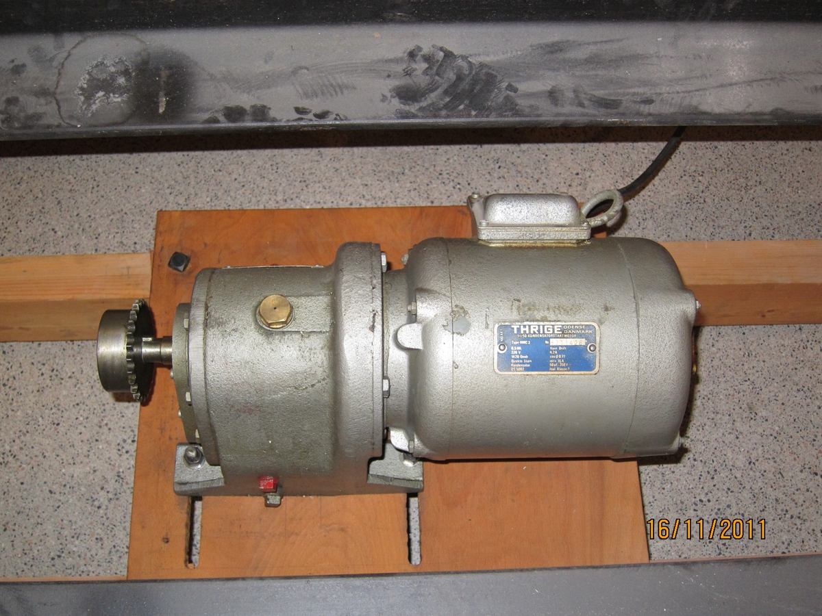 Modell av motor -Norsk Maritimt Museum / DigitaltMuseum