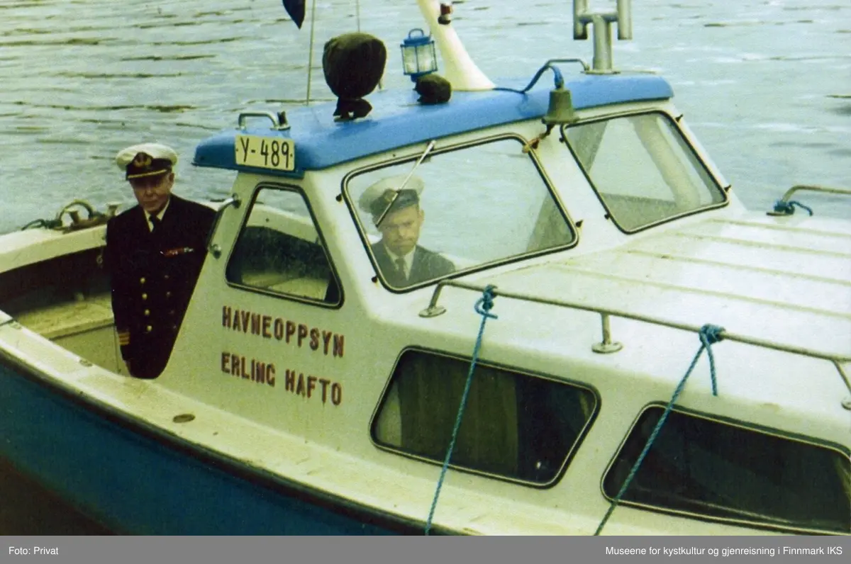 Honningsvåg. Havnefogd Erling Hafto. 1968. -Museene for kystkultur og ...
