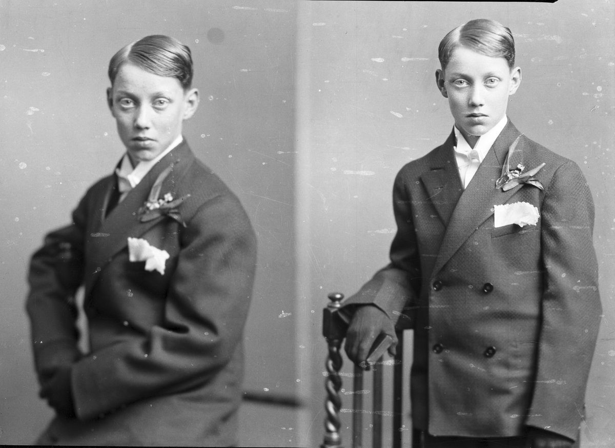 Konfirmand Allan Persson -Länsmuseet Gävleborg / DigitaltMuseum