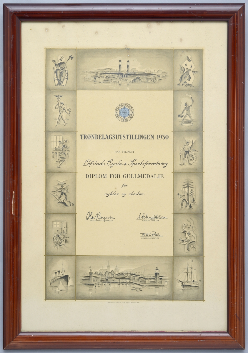 Diplom -Sverresborg Trøndelag Folkemuseum / DigitaltMuseum