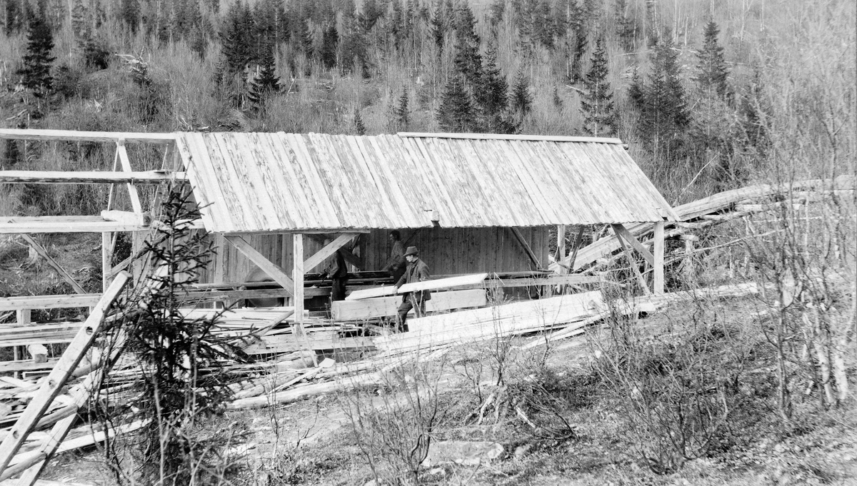 Vassdrevet bygdesag ved Ørnes ved østenden av Unkervatnet i ...