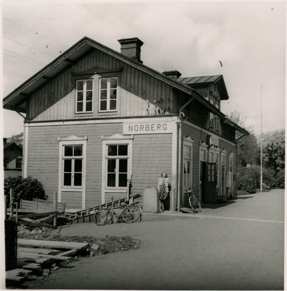 Norberg station, gamla stationshuset -Järnvägsmuseet / DigitaltMuseum